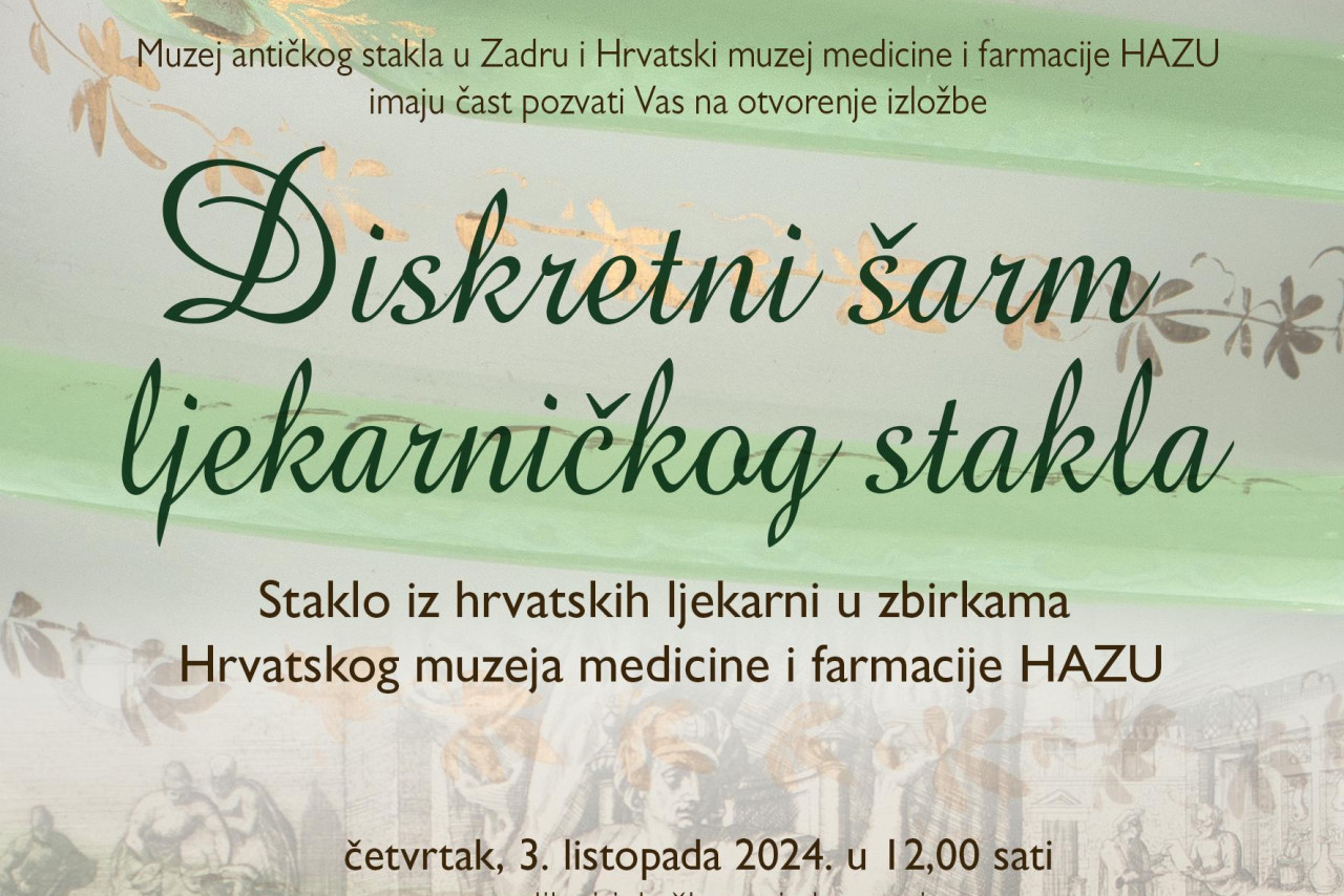 Slobodna Dalmacija - "Diskretni šarm ljekarničkog stakla: Staklo iz ...